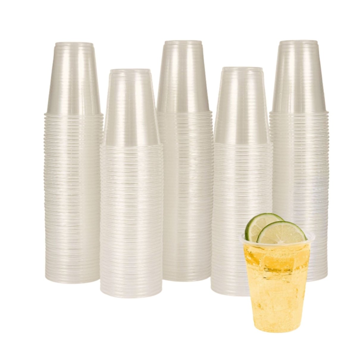 Vaso Plástico Desechable Transparente 200 cc (100 Unidades) – OmniPack